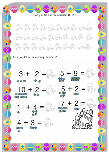 Easter Maths - under 20 | Teaching Resources