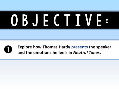 AQA Literature Poetry (Relationships) - 'Neutral Tones' by Thomas Hardy ...