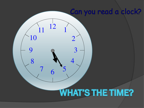 Math Grade 2. Telling the time on a clock face, grade 2. | Teaching ...