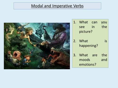 Modal and imperative verbs Peter Pan KS3 | Teaching Resources