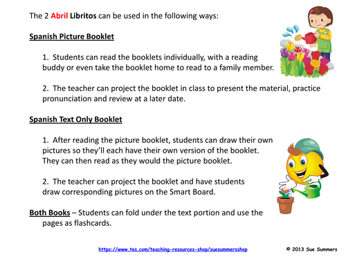 Spanish April - El Mes de Abril 2 Booklets | Teaching Resources