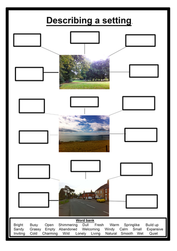 Complete Lesson - Year5 Describing a setting - Word Level by BBadger ...