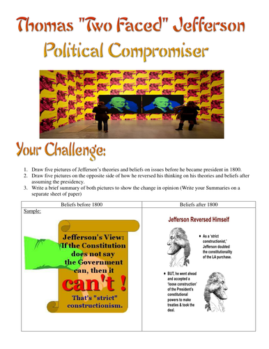 Thomas "Two Faced" Jefferson | Teaching Resources