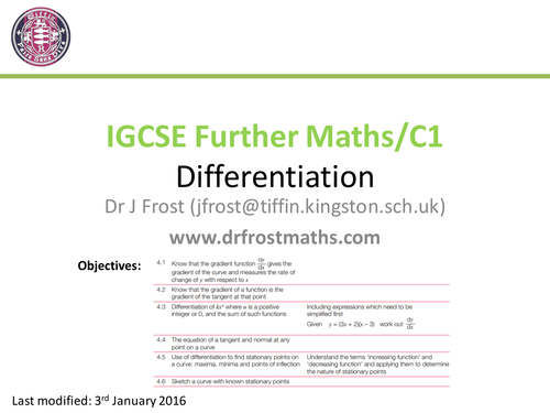 Igcse Further Maths Trigonometric Angles By Drfrostmaths Teaching