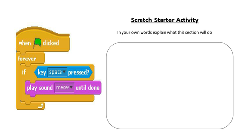 Scratch Starter Activities | Teaching Resources Scratch Starter Activities | Teaching Resources