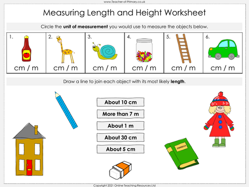 KS1 Maths Measurement: LENGTH & HEIGHT powerpoints, activities ...