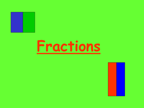 Fractions intro powerpoint | Teaching Resources