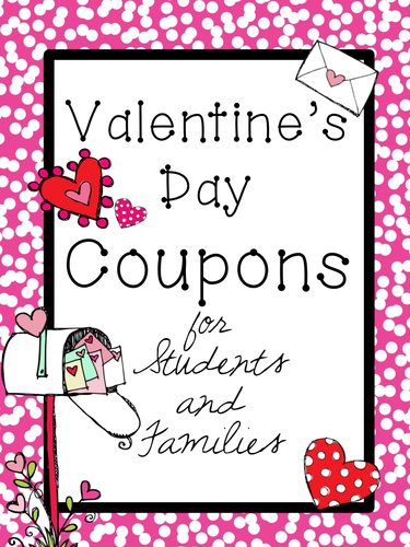 Valentine's Day Coupons for Students and Families | Teaching Resources