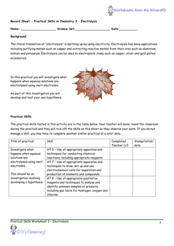 GCSE 2016 AQA Chemistry - Required Practicals - Practical 3 ... GCSE 2016 AQA Chemistry - Required Practicals - Practical 3 ...