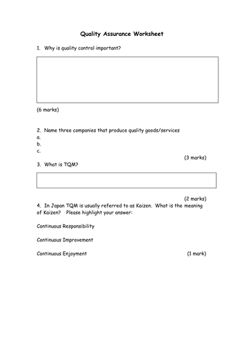 Quality & Production - Total Quality Management & Quality Assurance ...