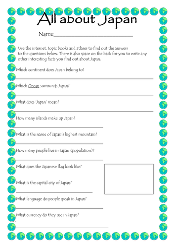 Research questions on Japan | Teaching Resources