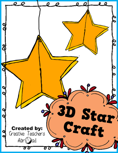 3D Star Classroom Craft | Teaching Resources