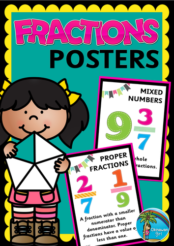 Fractions Posters by OkinawanGirl - Teaching Resources - Tes