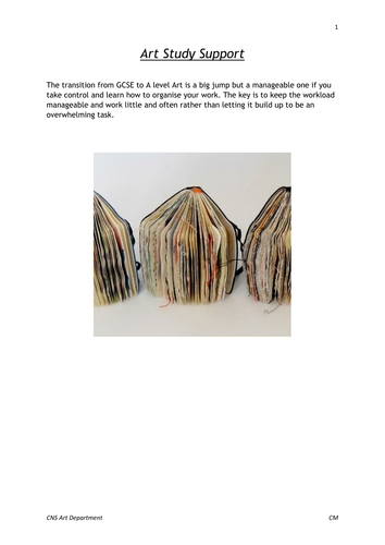 Art Study Support Pack | Teaching Resources