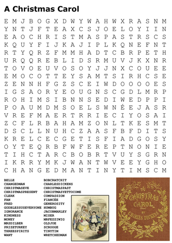 Charles Dickens Word Search Pack | Teaching Resources
