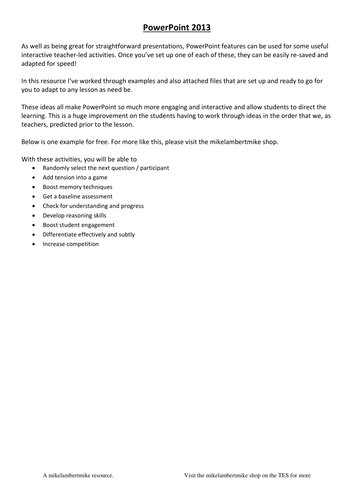 Making Interactive PowerPoint Presentations - Using Hyperlinks ... Making Interactive PowerPoint Presentations - Using Hyperlinks ...
