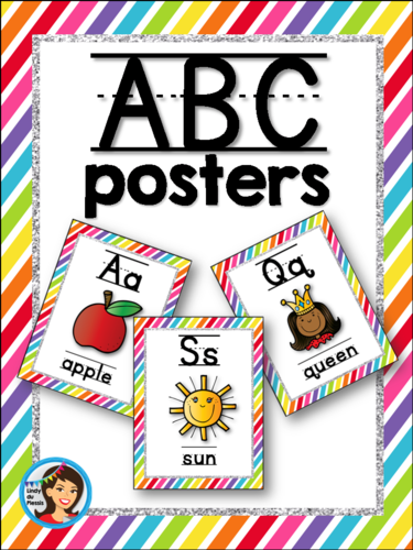 Alphabet Posters (Rainbow) | Teaching Resources