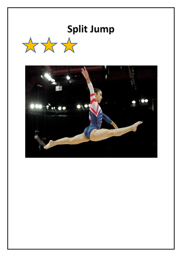 Gymnastics Jumps | Teaching Resources