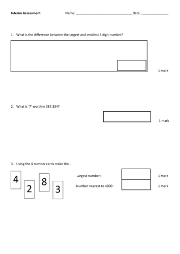 KS2 Interim Assessment Test for Evidence | Teaching Resources