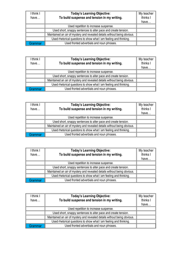Literacy lesson: Tension, suspense by cdgray - Teaching Resources - TES