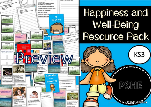 Happiness and Well-Being (PSHE Unit of Work- KS3) | Teaching Resources