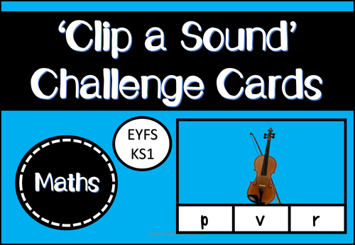 Clip a Sound Challenge Cards (EYFS/KS1) | Teaching Resources