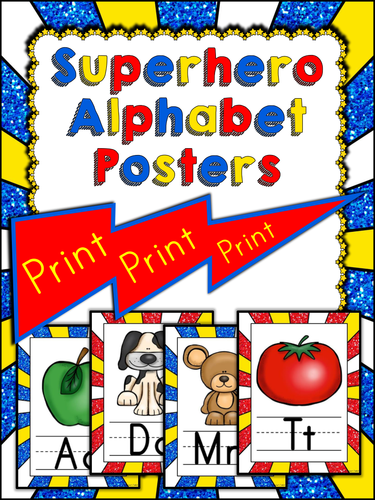 Superhero challenges print to make a book by - UK Teaching Resources - TES