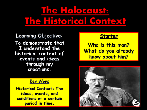 The Holocaust: The Historical Context | Teaching Resources