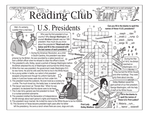 Bundle: Presidents Day and First Ladies Two-Page Activity Set and Word ...