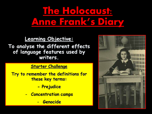 The Holocaust: Anne Frank's Diary | Teaching Resources