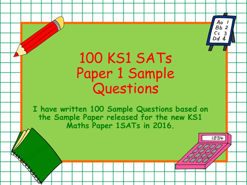 New 2016 KS1 Sample Maths Arithmetic Paper 1 and Questions | Teaching ... New 2016 KS1 Sample Maths Arithmetic Paper 1 and Questions | Teaching ...
