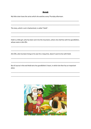 Heidi - relative clauses | Teaching Resources