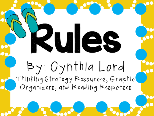 Rules- A Complete Novel Study! | Teaching Resources