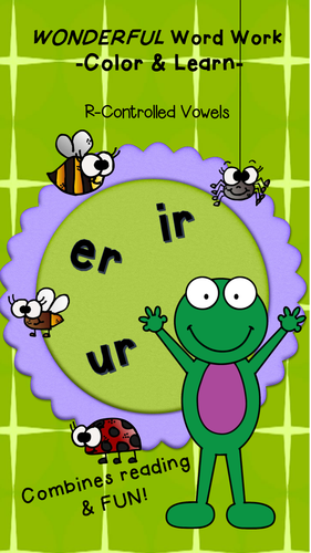 WONDERFUL Word Work Printables - Read and Color- R-Controlled Vowels ...