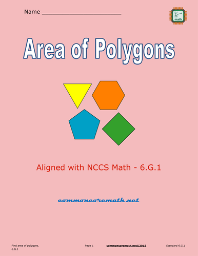 Find Area of Polygons - 6.G.1 | Teaching Resources