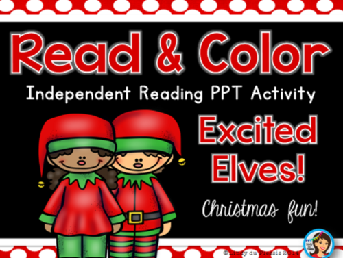 Christmas Read and Color PowerPoint | Teaching Resources