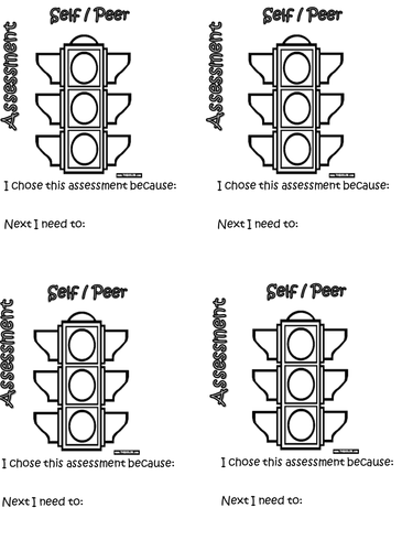 TRaffic Light Assessment | Teaching Resources