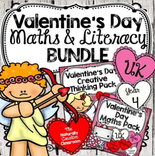 Valentine's Day Maths & Literacy BUNDLE for Year 4 | Teaching Resources