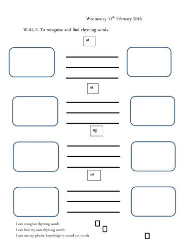 Rhyming groups of CVC words | Teaching Resources