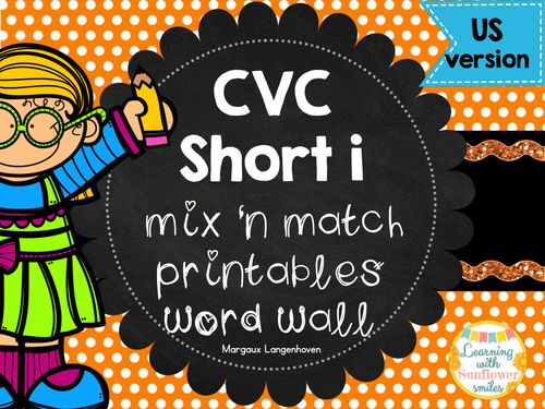CVC Short I Flip Booklet and Worksheets | Teaching Resources