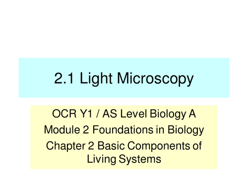 NEW OCR A Level Biology - Cell Structure | Teaching Resources NEW OCR A Level Biology - Cell Structure | Teaching Resources
