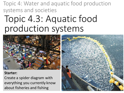 4.3 Aquatic food production systems (ESS) | Teaching Resources