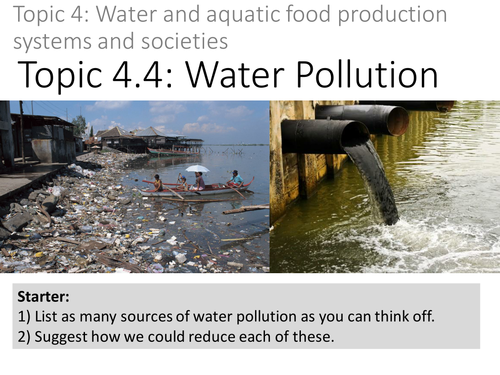 4.4 Water Pollution (ESS) | Teaching Resources