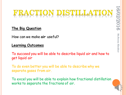 Fractional Distillation Of Air