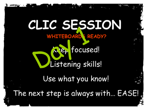 Big Maths CLIC session PowerPoint- one week of 20 mins starters ...