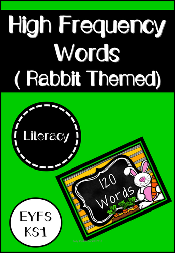 High Frequency Words (Rabbit Themed) | Teaching Resources