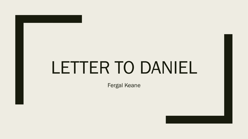 Letter to Daniel | Teaching Resources