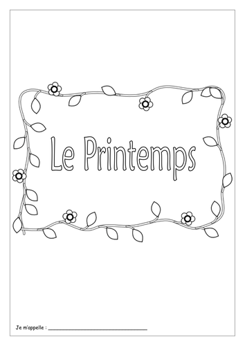 FRENCH - SPRING - LE PRINTEMPS | Teaching Resources