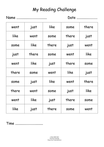 Phase Four Tricky Words | Teaching Resources
