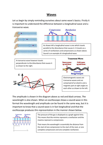 AQA A-level Physics: Waves (notes and question booklet) by ... AQA A-level Physics: Waves (notes and question booklet) by ...